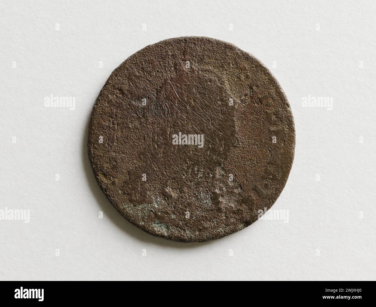 Anonymous. Liard of Copper of Louis XIV. Copper, 1655-1658. Paris ...