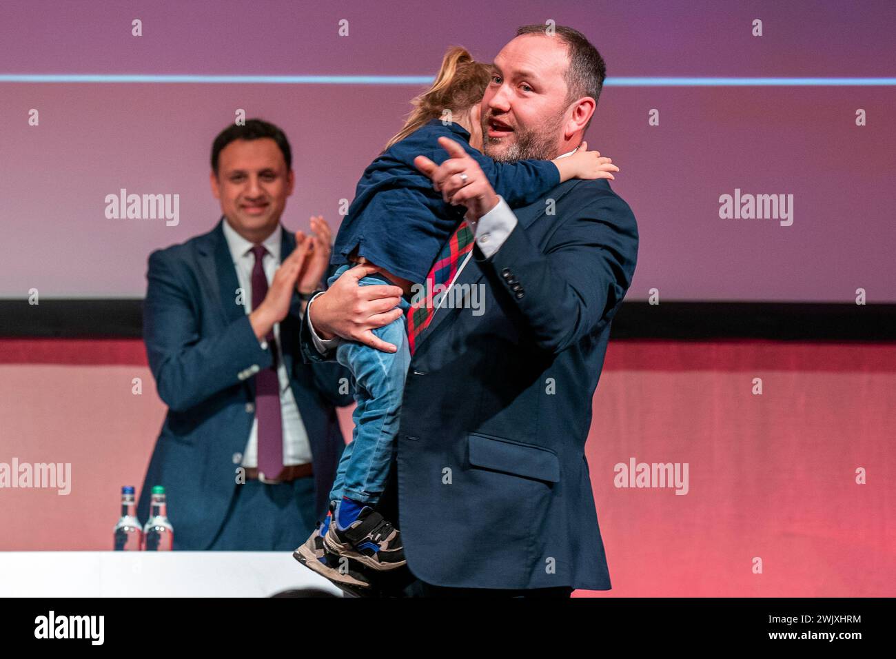 Shadow Secretary of State for Scotland Ian Murray with his daughter ...