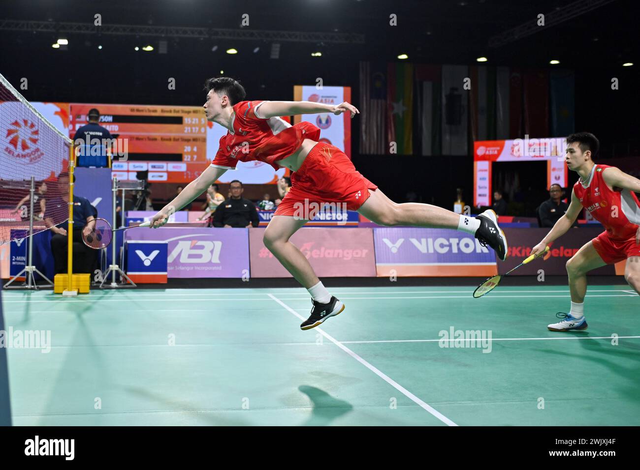 Shah Alam, Malaysia. 17th Feb, 2024. Chen Boyang(L)/Liu Yi of China ...