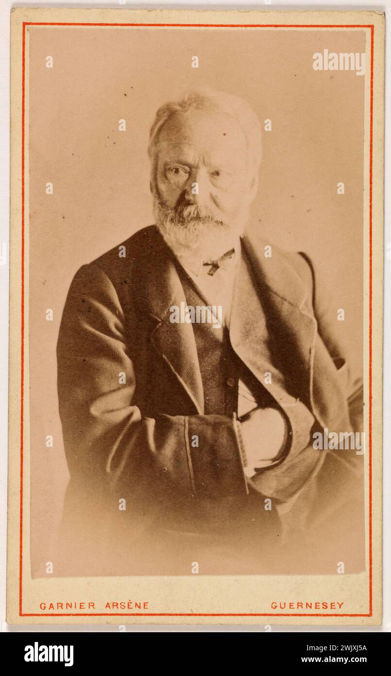 Garnier, Arsène. "Victor Hugo in Guernsey". Albumin paper draw. 1868 ...