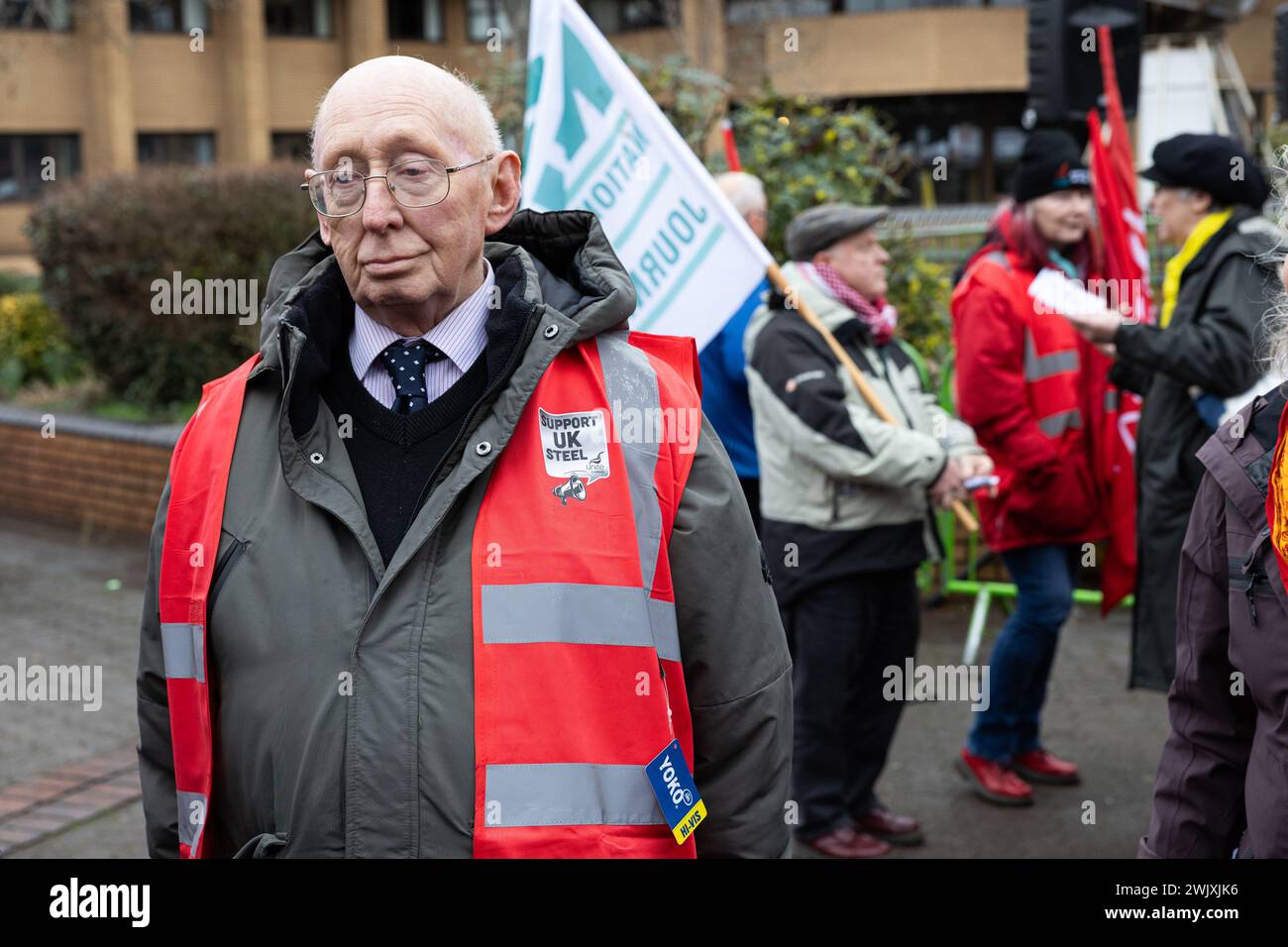 Port Talbot, Wales, UK. 17th Feb 2024. Former Steelworker, John Warman ...