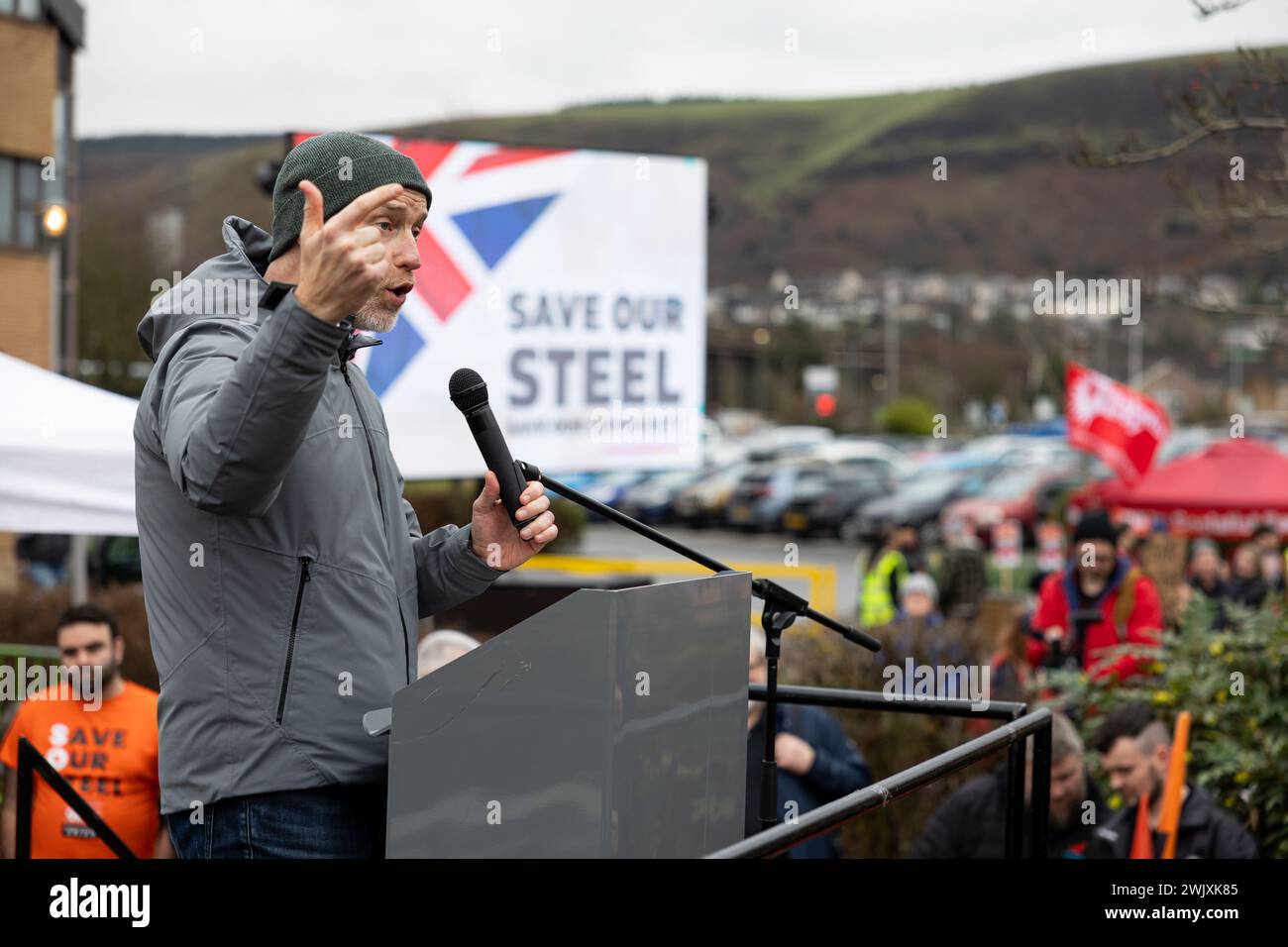 Port Talbot, Wales, UK. 17th Feb 2024. Stephen Kinnock, Member of ...