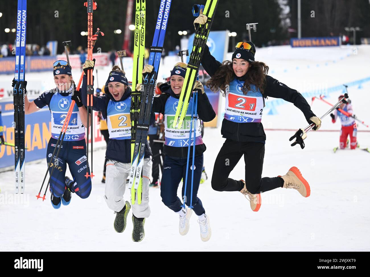 17 February 2024, Czech Republic, Nove Mesto Na Morave: Biathlon, World ...