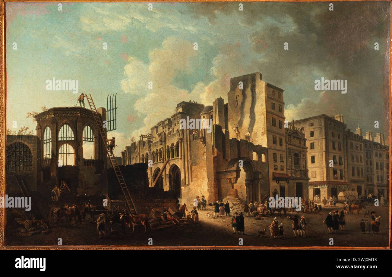 Pierre-Antoine Demachy (1723-1807). "The demolition of the Church of ...