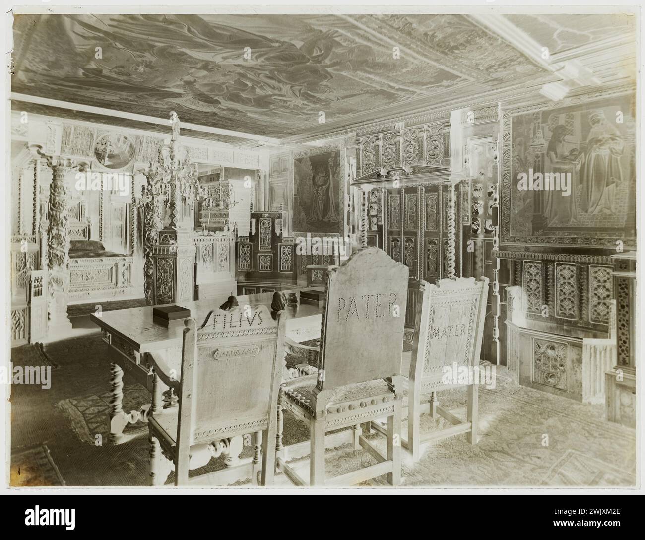 Anonymous, the oak gallery in Hauteville House (dummy title). House of ...
