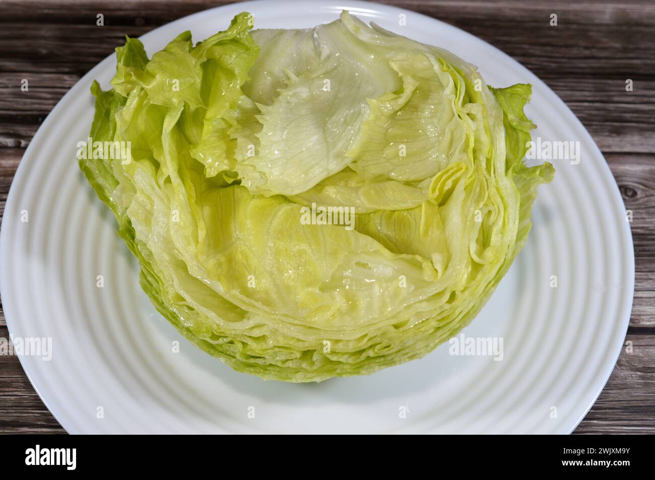 Lettuce vegetable, Lettuce (Lactuca sativa) is an annual plant of the ...