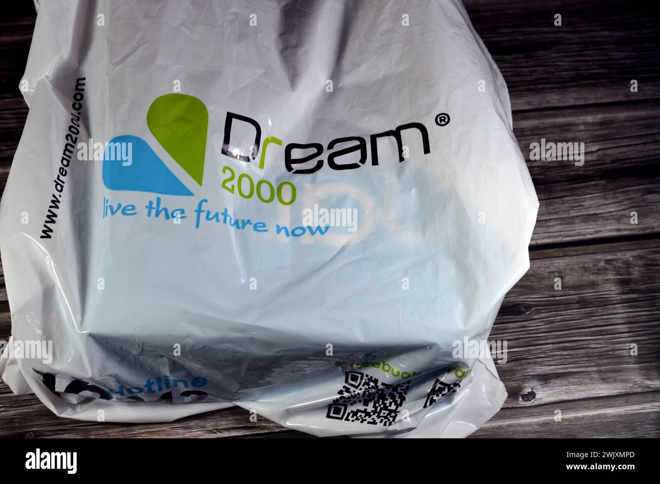 Cairo, Egypt, February 9 2024: Dream 2000 store case bag, Dream2000 provides the largest variety ...