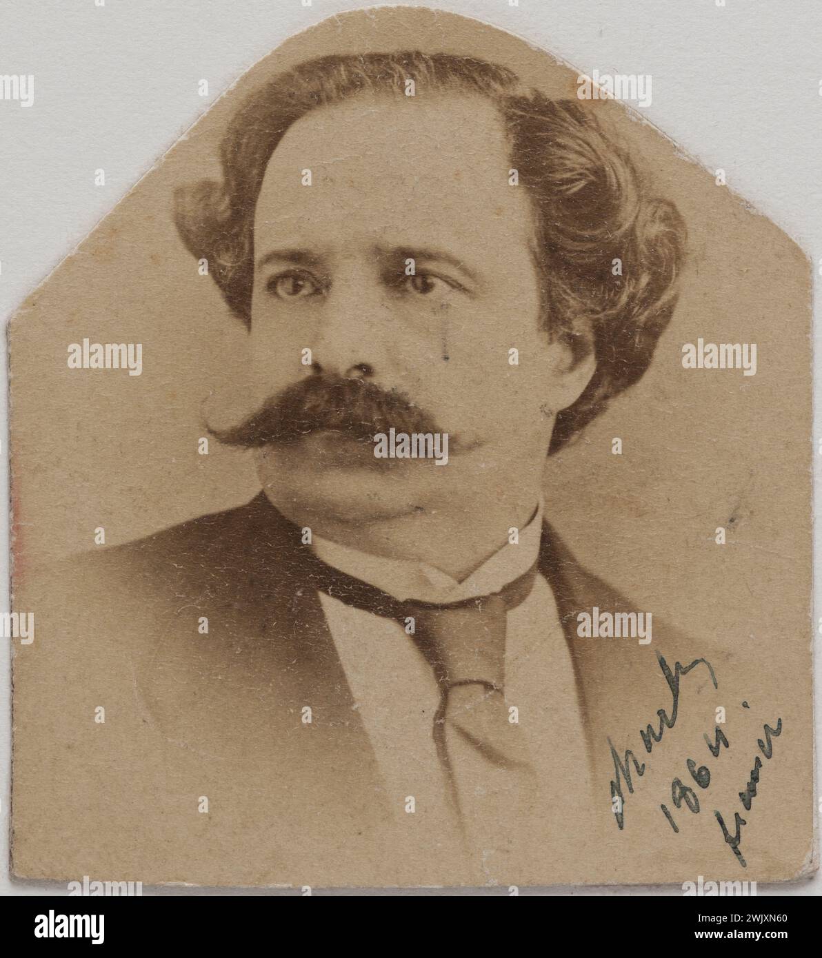 Charles Hugo. Albumin paper. Photograph by Bacard Fils (Paul Bacard ...