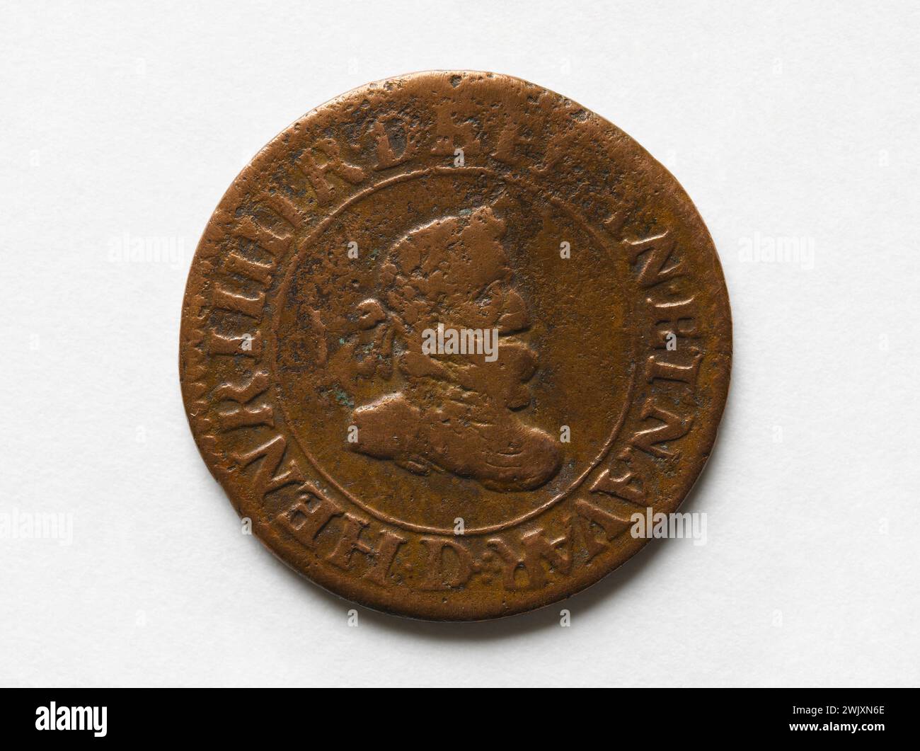 Double Henri IV copper tournament. Copper. 1608. Paris, Carnavalet ...