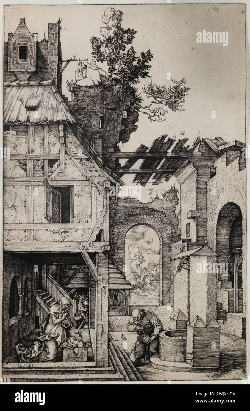 Albrecht Dürer (1471-1528). La Nativity ("Christmas") (Bartsch 2). 1504 ...