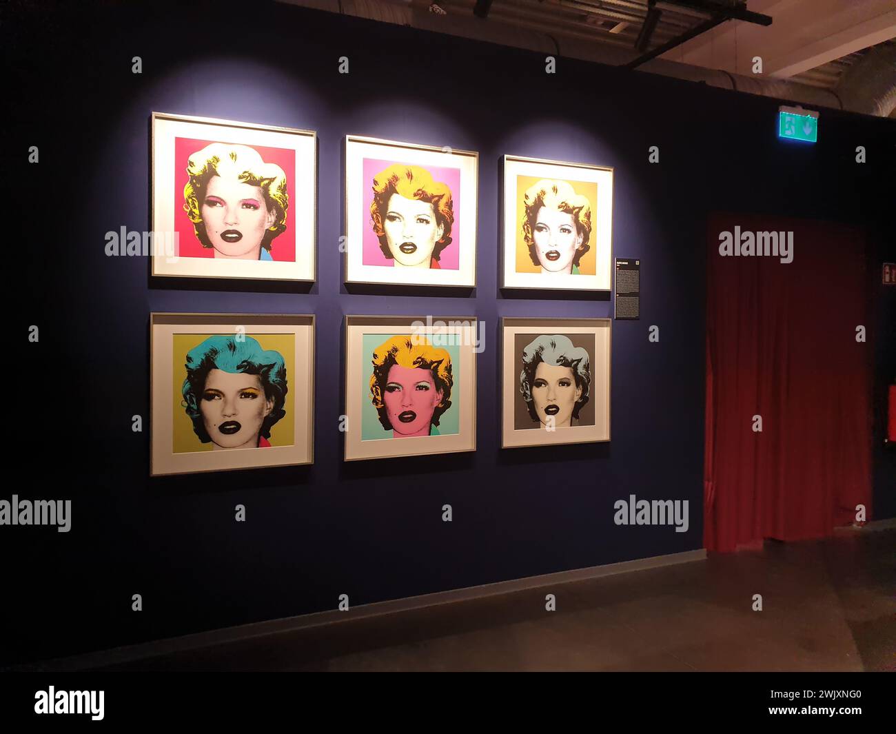 Artwork „Kate Moss“ by Banksy in the exhibition „The Mystery of Banksy ...