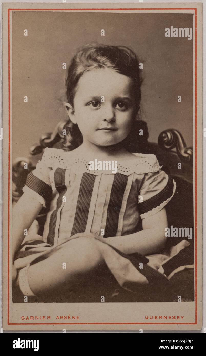 Jeanne Hugo. Albumin paper. Photograph by Arsène Garnier (1822-1900 ...