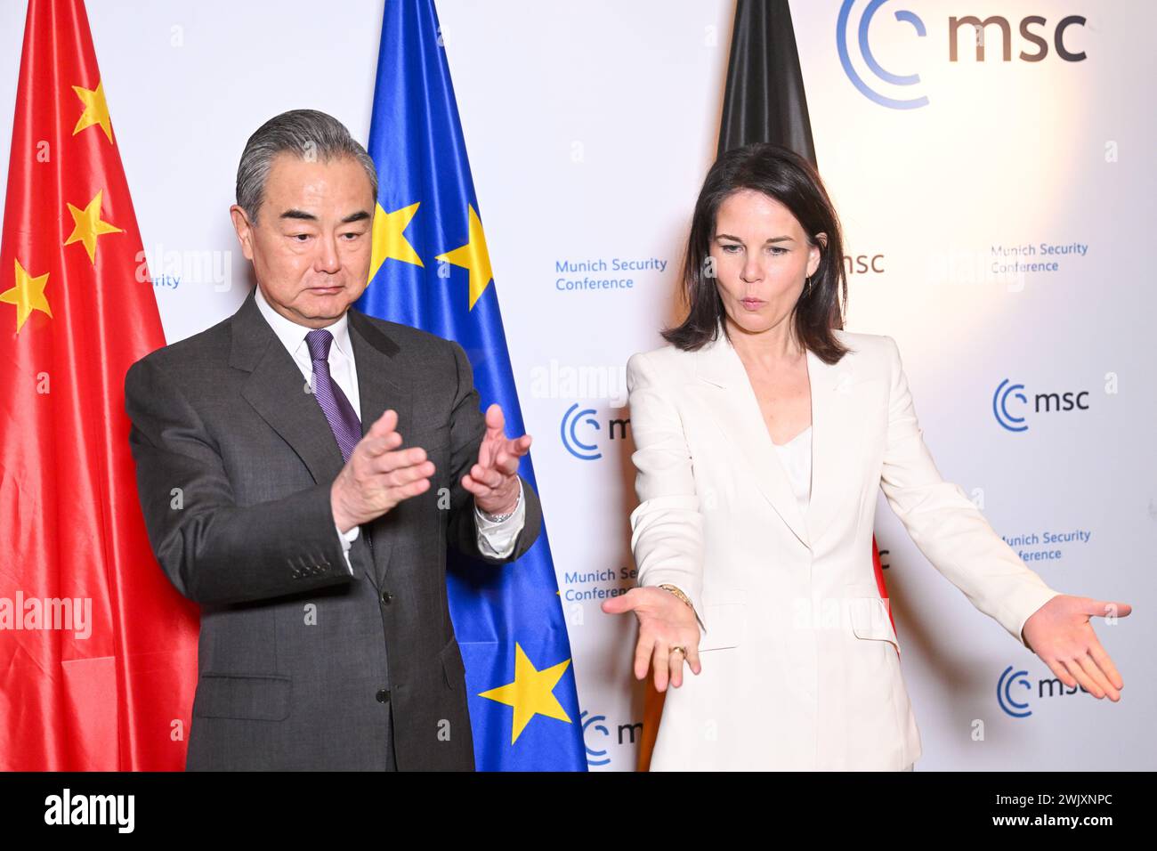 Munich, Germany. 17th Feb, 2024. Wang Yi, Chinese Foreign Minister and ...