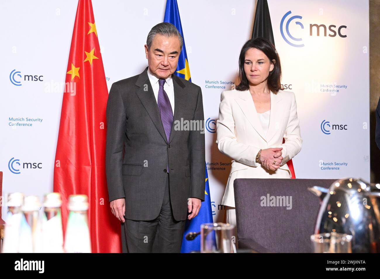 Munich, Germany. 17th Feb, 2024. Wang Yi, Chinese Foreign Minister and ...