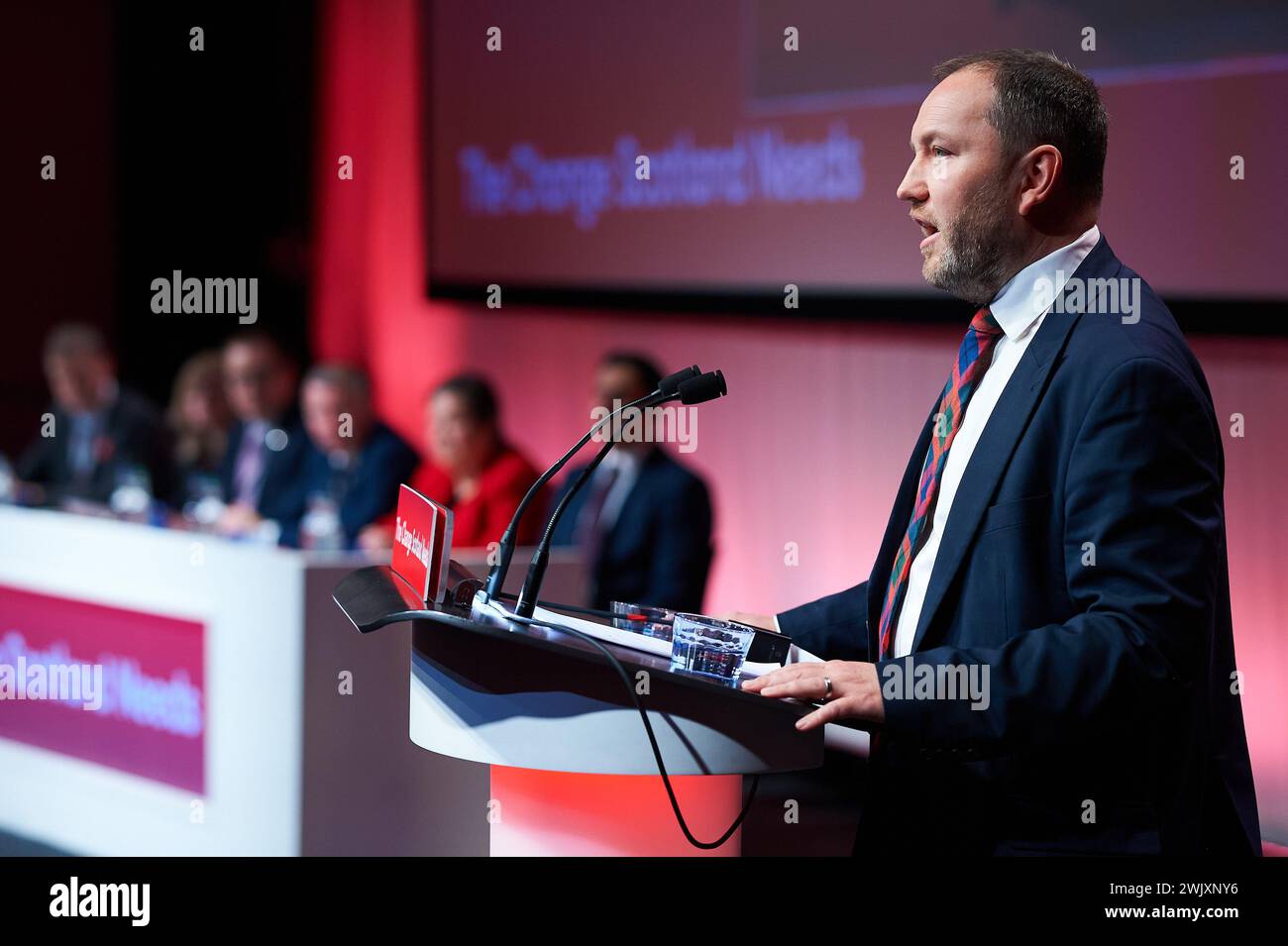 Glasgow Scotland, UK 17 February 2024. Ian Murray MP at the Scottish ...
