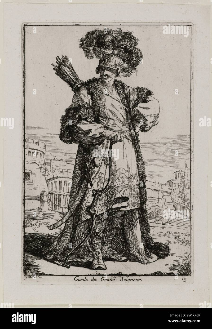 Joseph-Marie Vien (1716-1809). "The Sultan's caravan in Mecca. Guard of ...