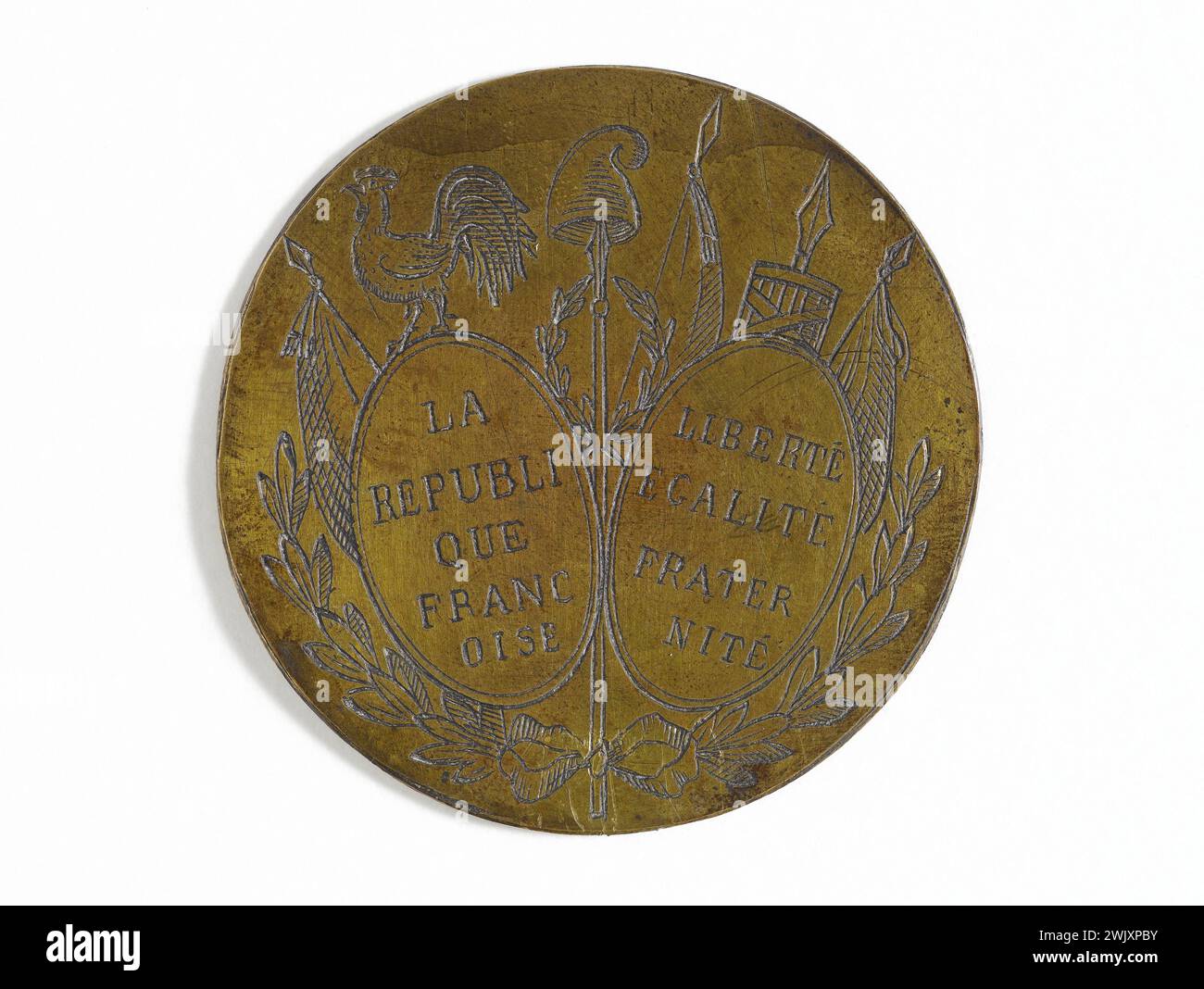 Anonymous. "French Republic". Brass. 1793. Paris, Carnavalet museum ...