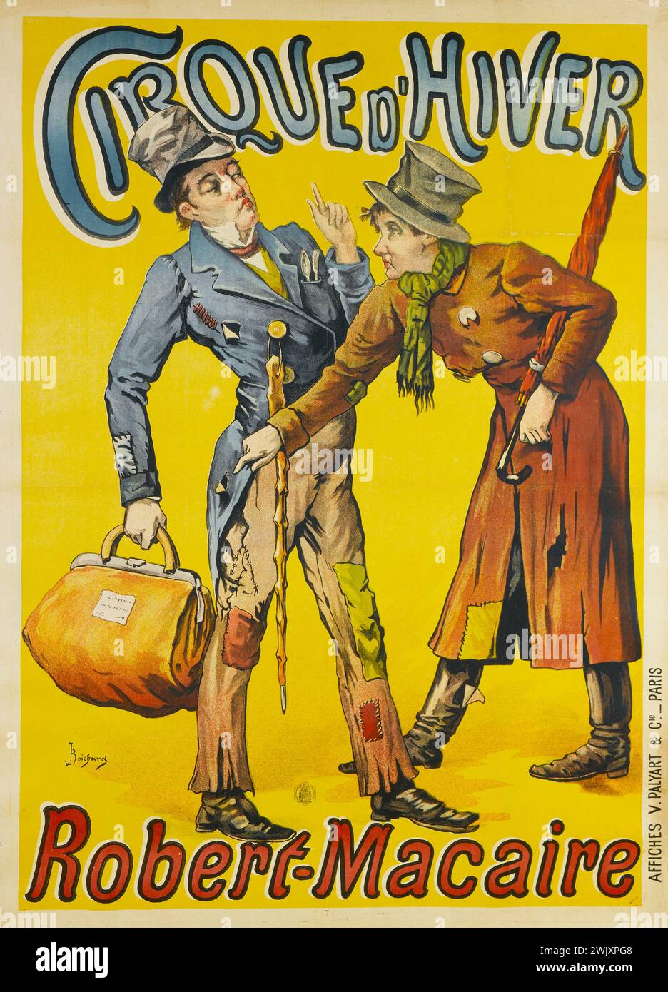 J. BOICHARD. Imprimerie Victor Palyart. Winter circus, Robert-Macaire ...