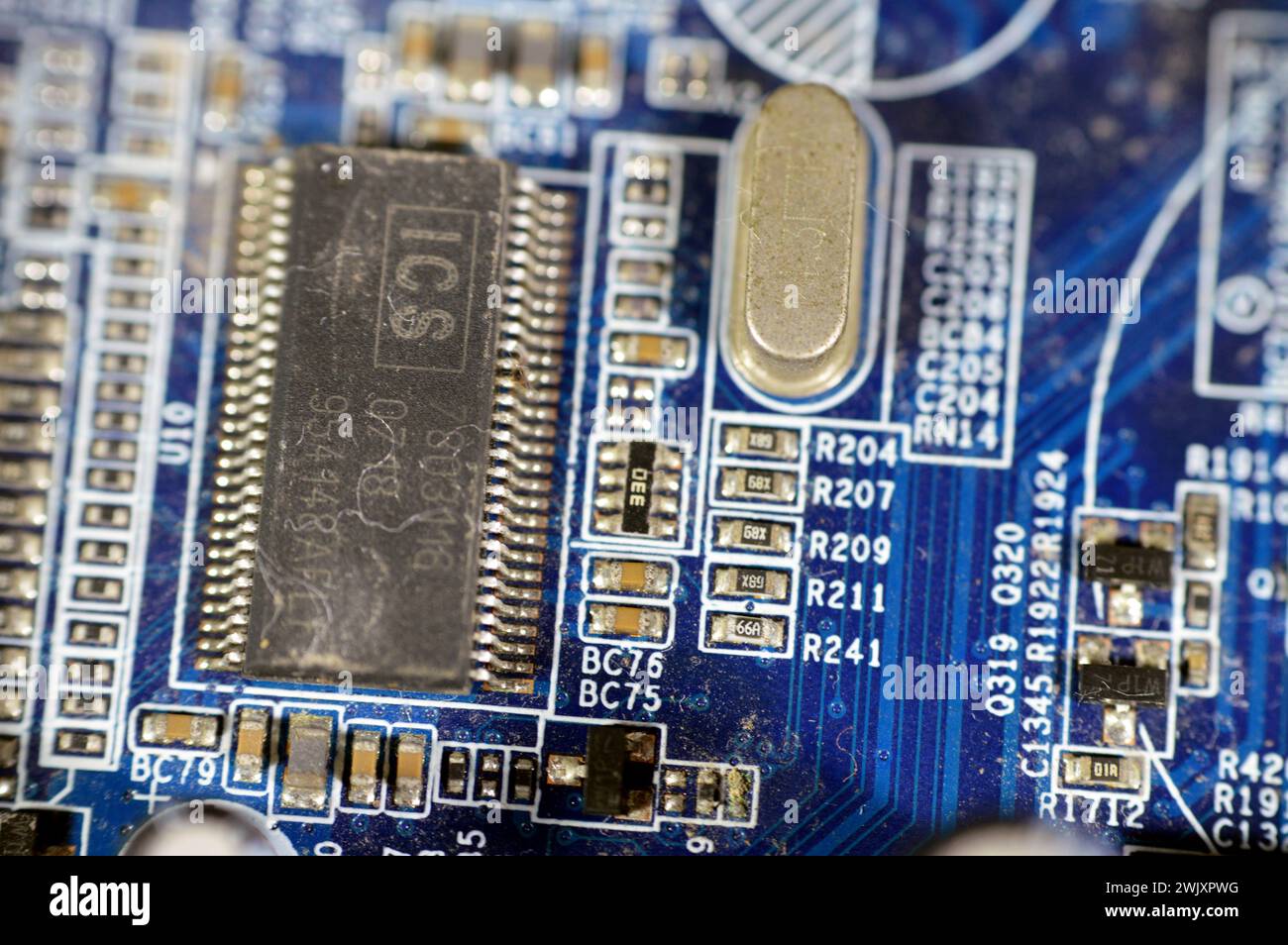 Cairo, Egypt, February 9 2024: Gigabyte main board computer motherboard ...