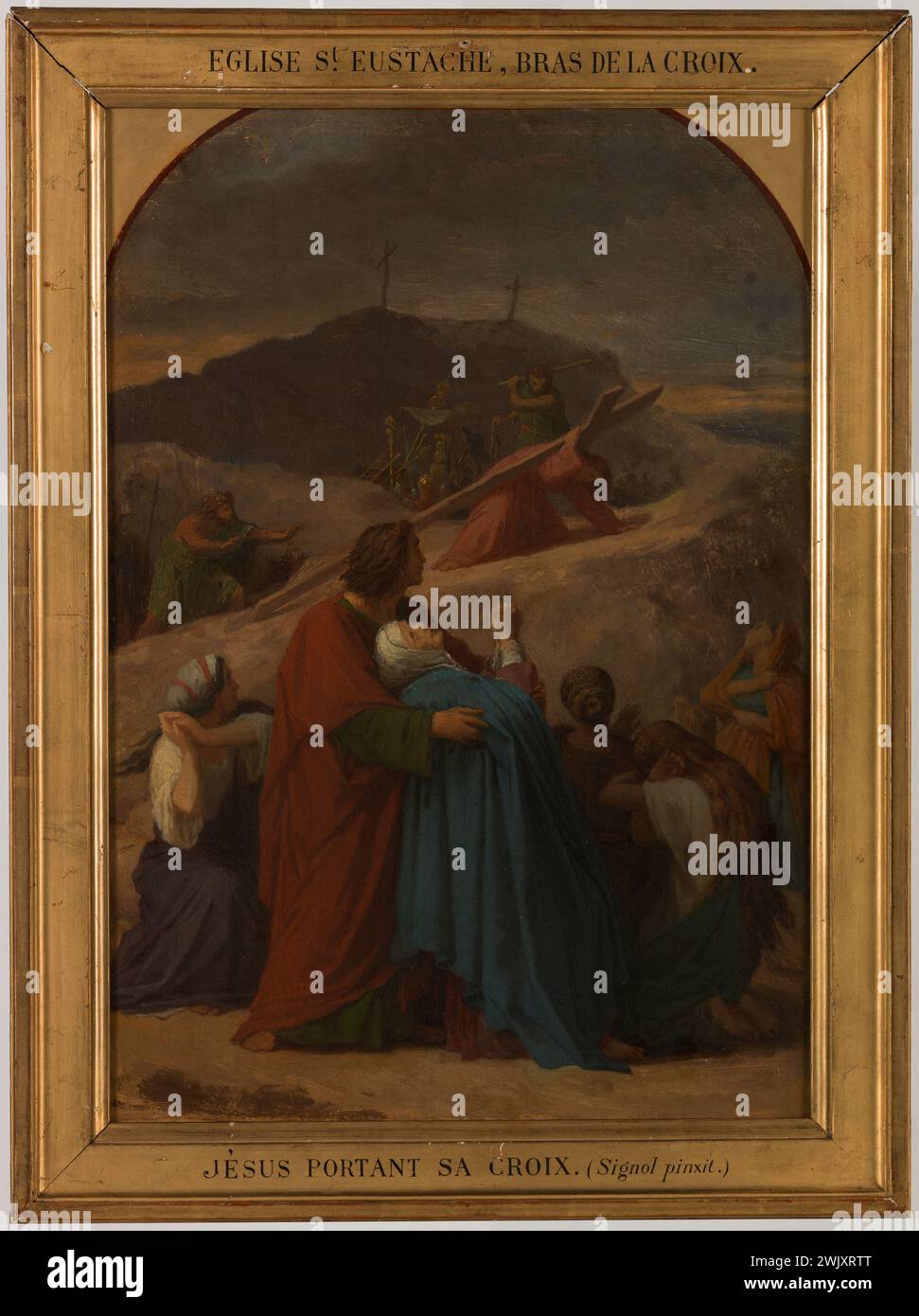 Emile Signol (1804-1892). "Sketch for the Saint-Eustache church: Jesus ...