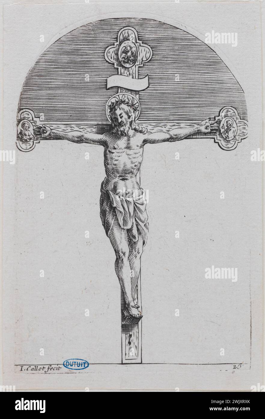 Jacques Callot (1592-1635). "The paintings of Rome, the Crucifix ...