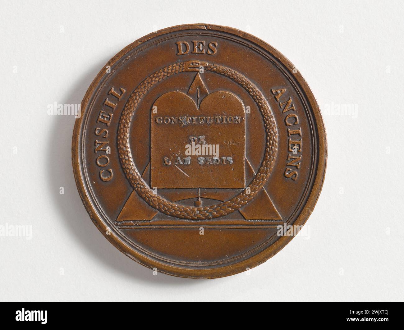 Nicolas-Marie Gatteaux (1751-1832). "Function medal of the council of ...
