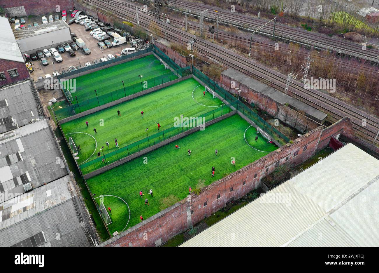 Children school playground uk aerial hi-res stock photography and ...