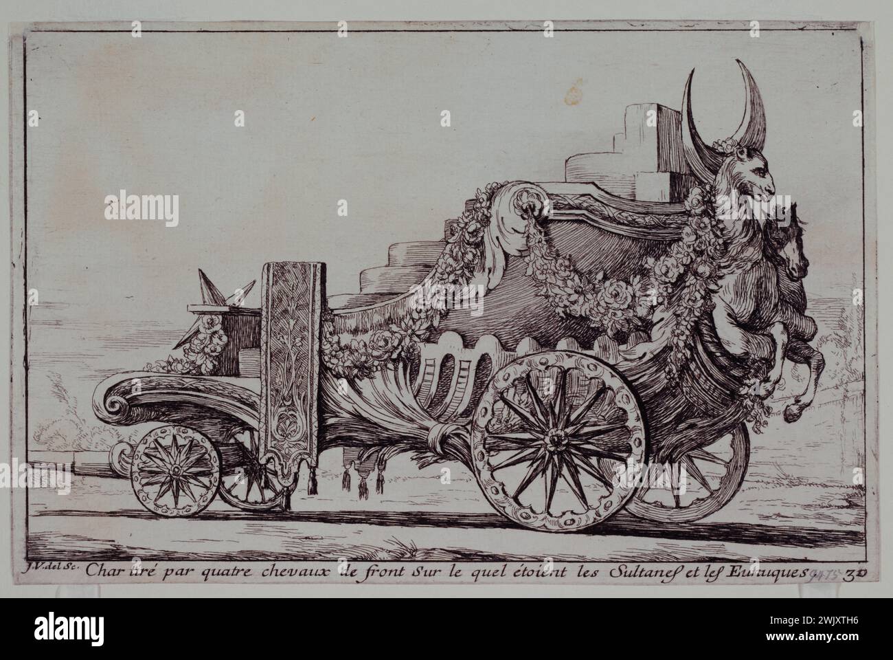 Joseph-Marie Vien (1716-1809). "The Sultan's caravan in Mecca. Char ...