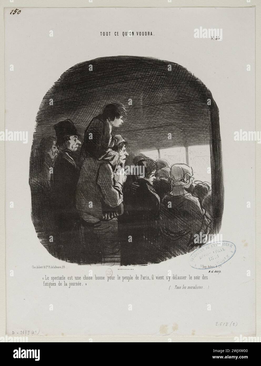 Honoré Daumier (1808-1879). "The show is good for the people of Paris ...