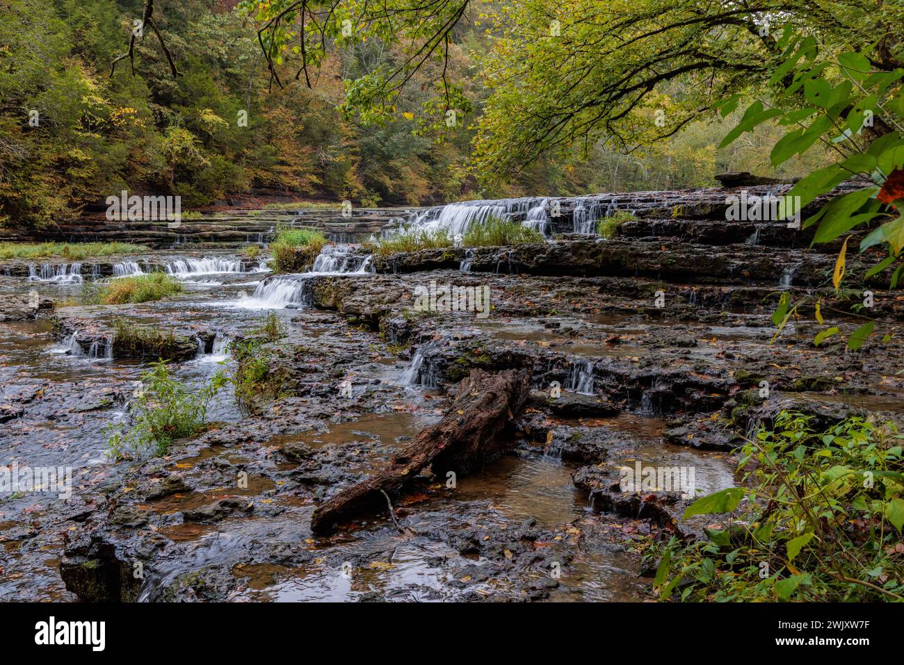 Falling Water Cascades in Burgess Falls State Park near Cookeville ...