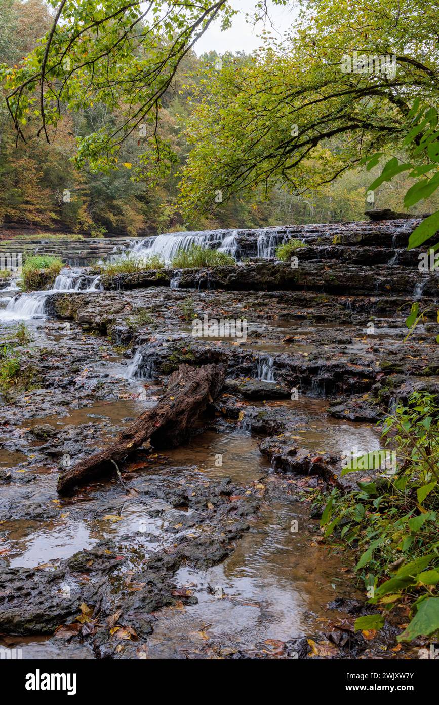 Falling Water Cascades in Burgess Falls State Park near Cookeville ...
