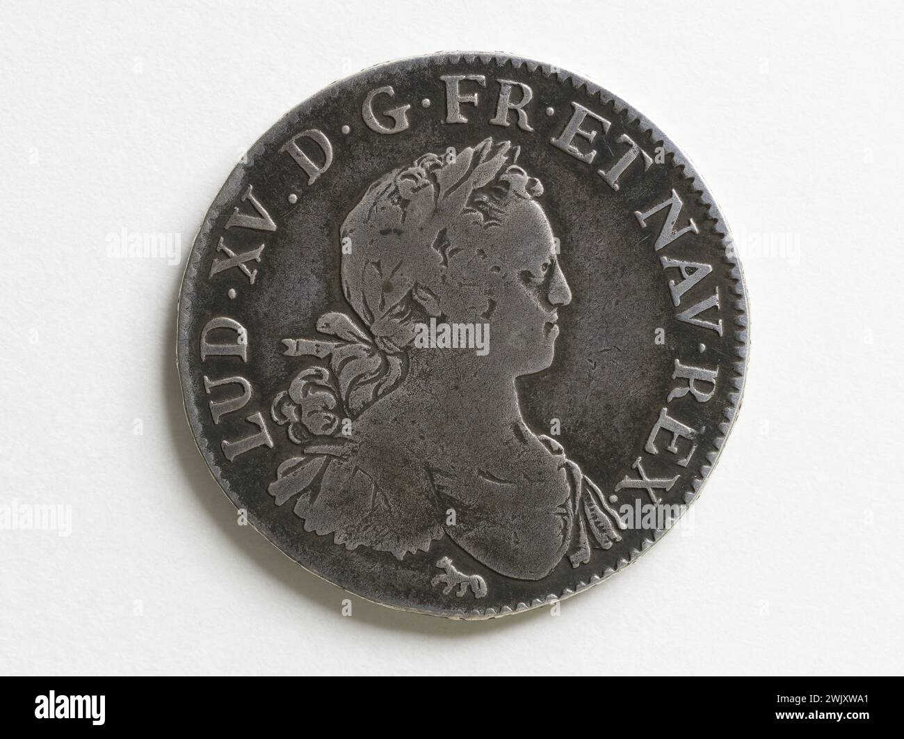 Norbert Roettiers (1666-1727). Half-Bacs to the eight L of Louis XV ...