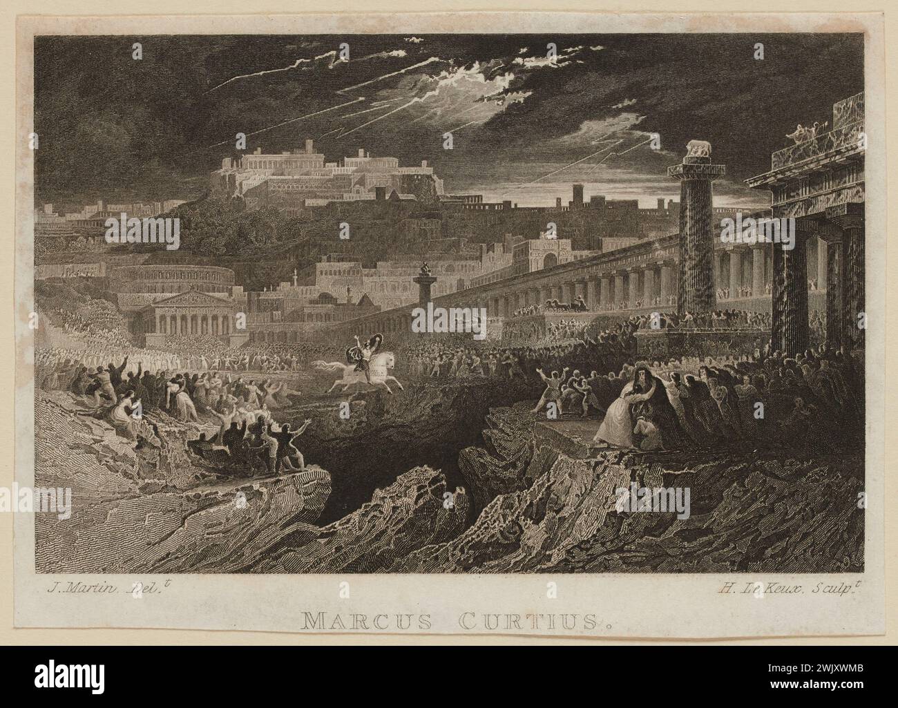 Martin, John (n.1789-07-19-D.1854-02-17), Marcus Curtius (dummy title ...