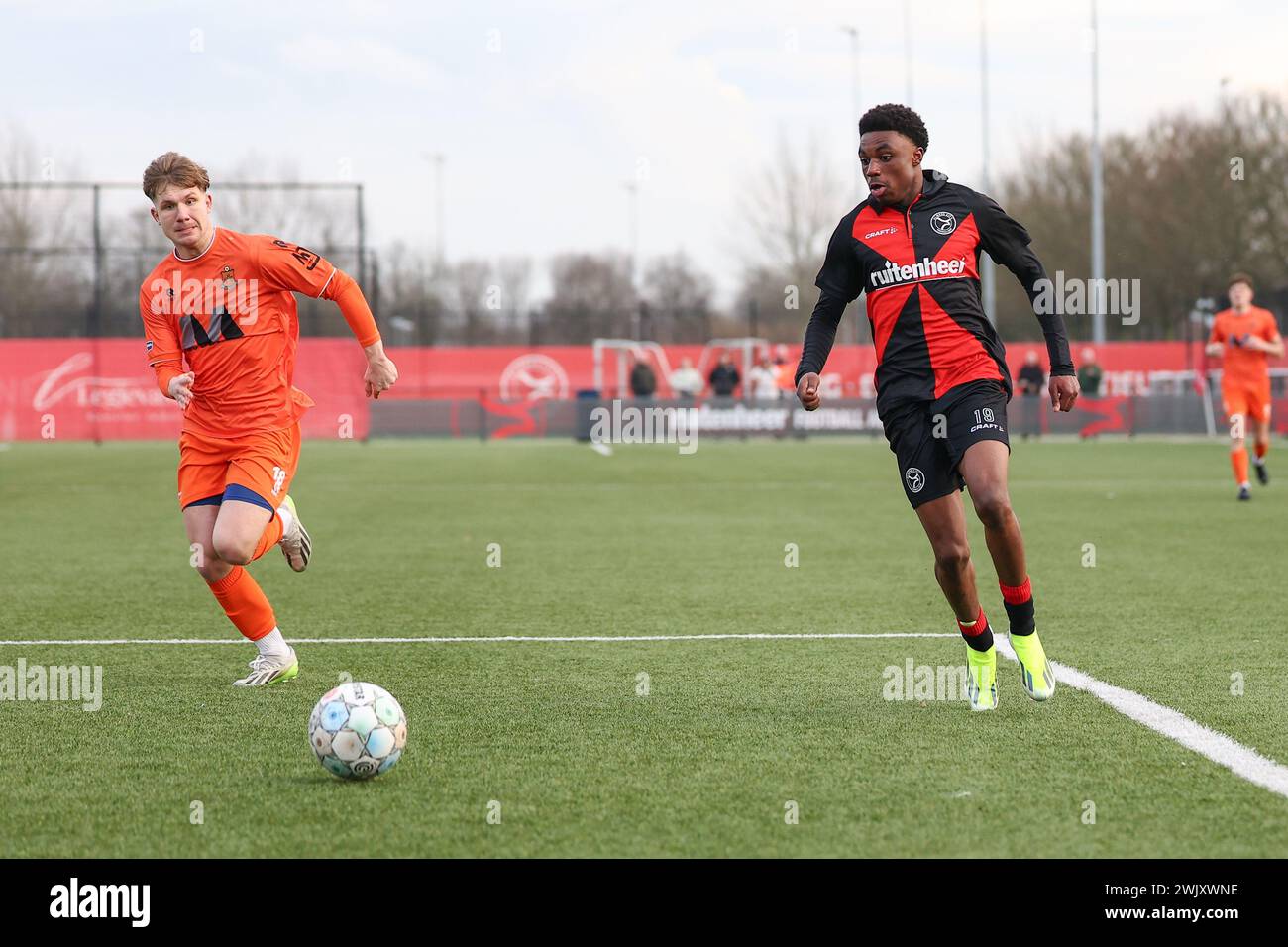 Almere, Netherlands. 17th Feb, 2024. ALMERE, 17-02-2024, Yanmar stadium ...
