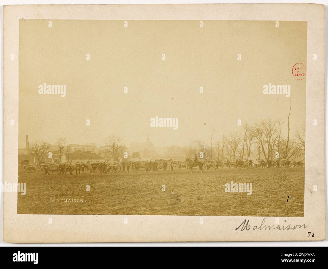 Malmaison rider. Anonymous photography. Albumin paper draw. Paris ...