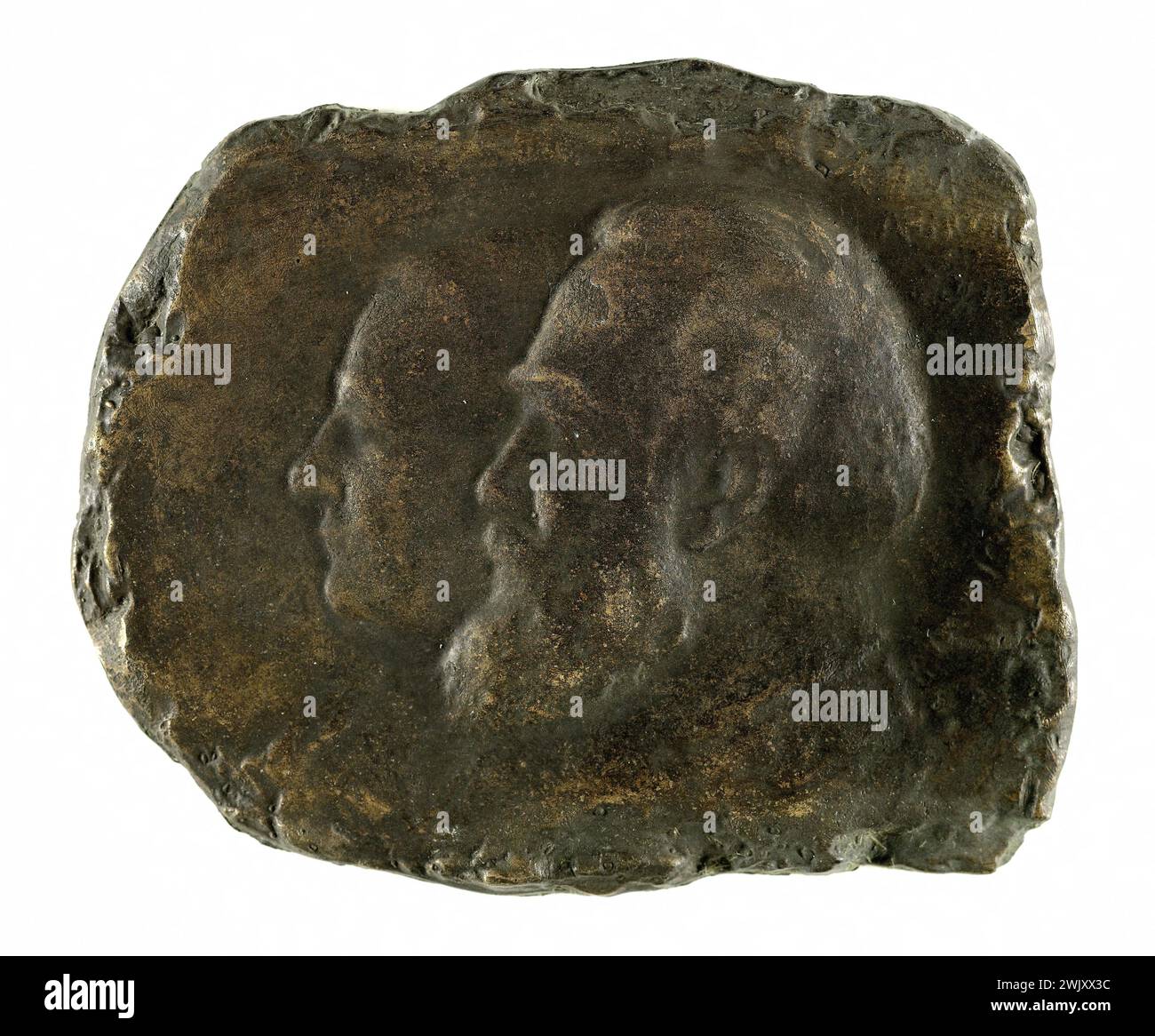 Naoum Aronson (1872-1943). Medal plate. Portraits. Metal, bronze ...