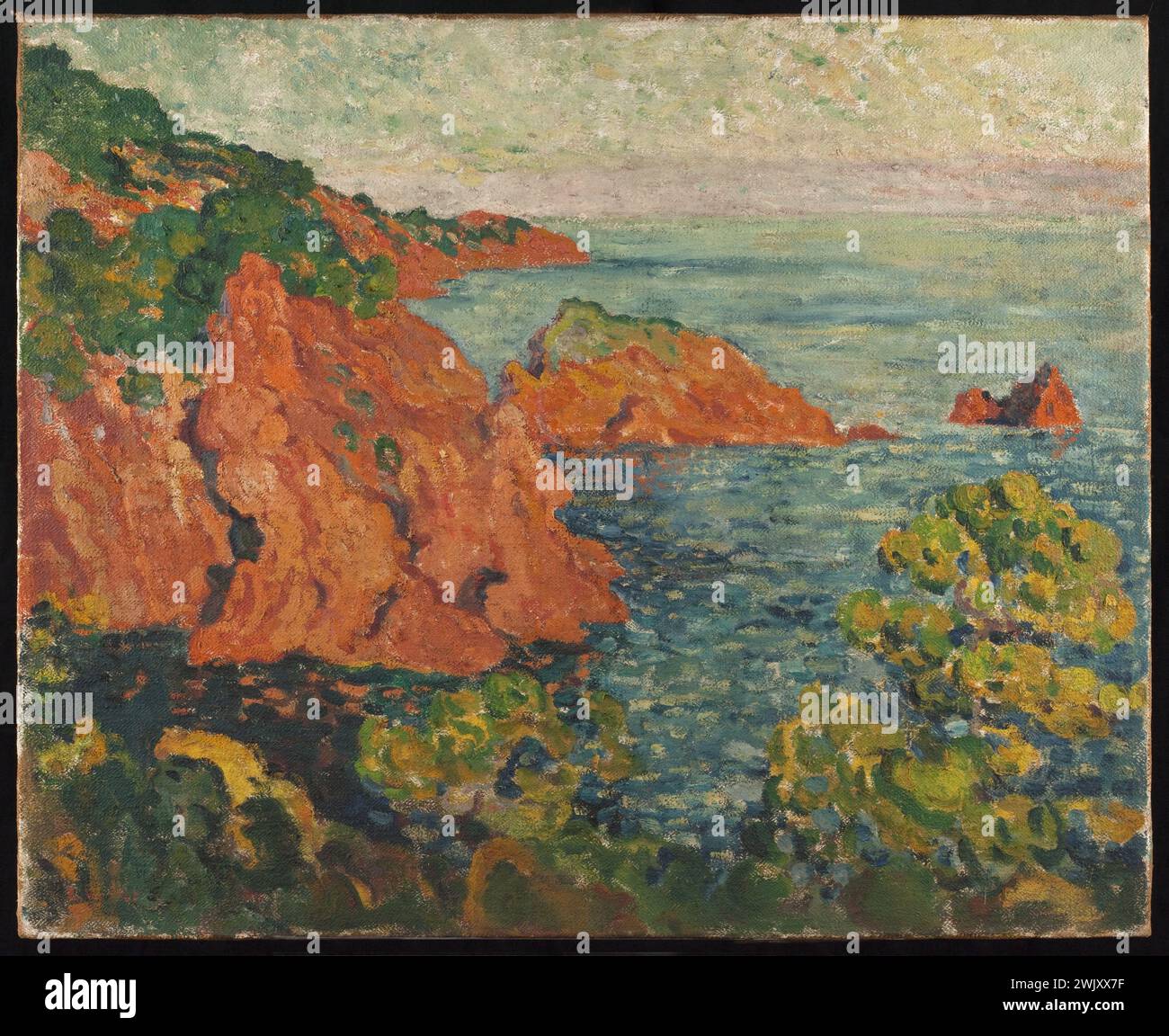 Louis Valtat (1869-1952). Rocks in the sea. Oil on canvas. 1902. Museum ...