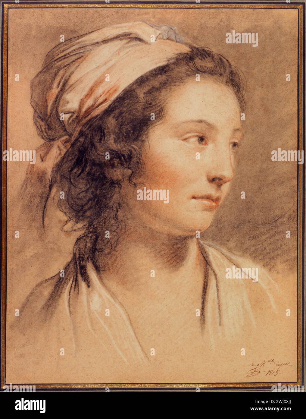 François-André Vincent (1746-1816). Portrait of Marie Gabrielle CAPET ...