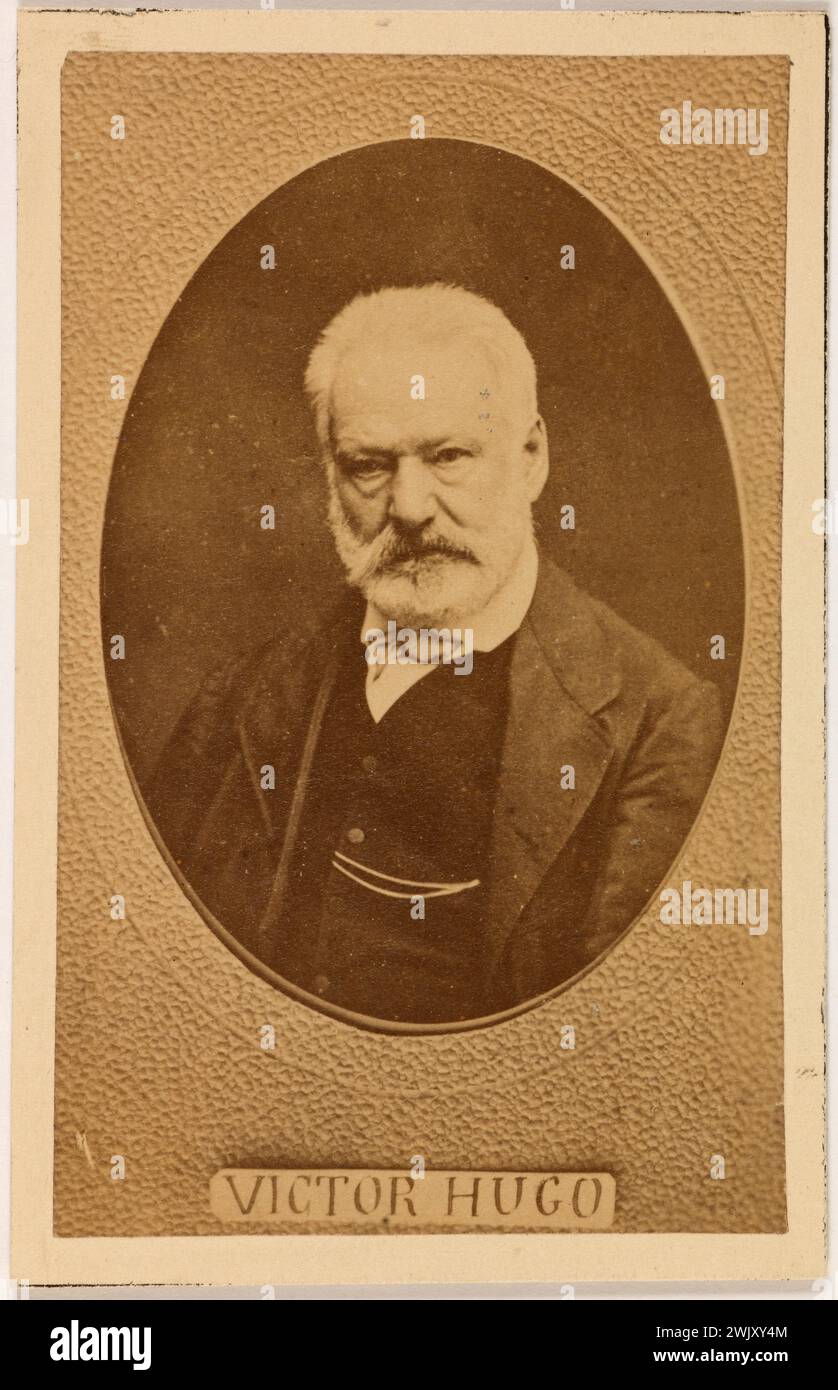 Carjat, Etienne. "Victor Hugo". Albumin paper draw. 1874-1874. Paris, house of Victor Hugo ...
