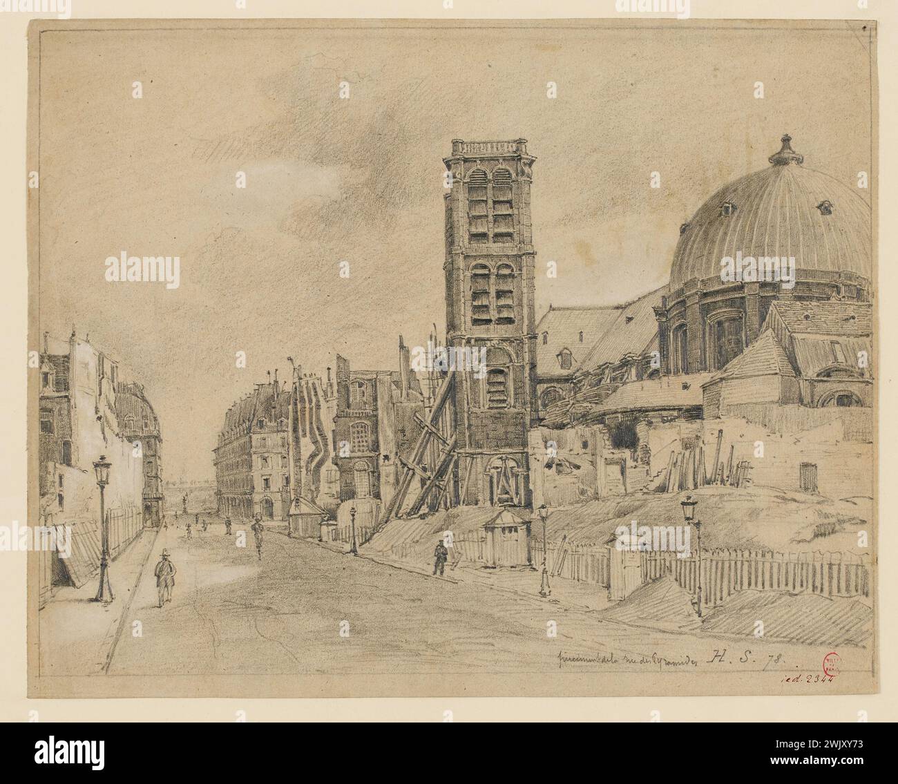 SAFFREY, Henri Alexandre (n. - D.1896), pierce of rue des Pyramides ...