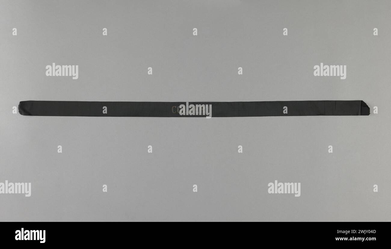 Anonymous, legendary ribbon (Bachi strip) of the heavy cruiser Colbert ...