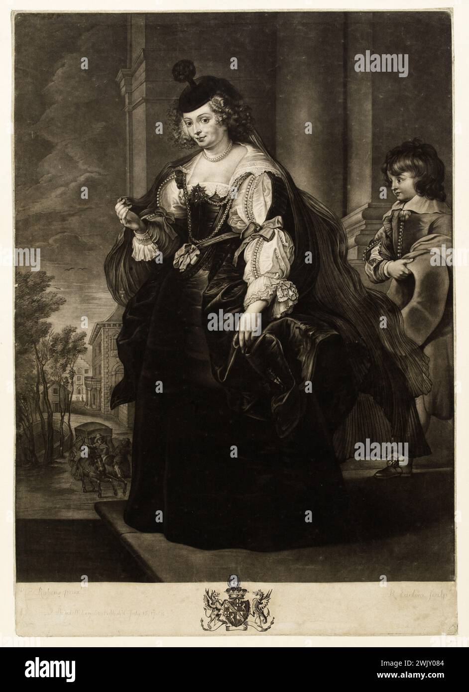Hélène Fourment, after Rubens (Dutuit 52 bis p. 191). Black way, 1st ...