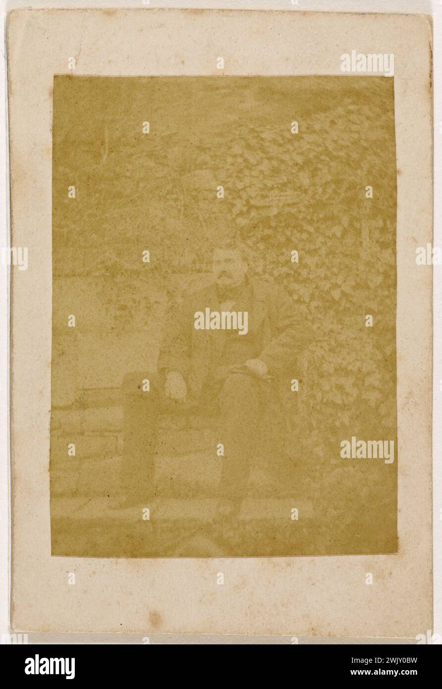 Marc Caussidière in the garden of Hauteville House ". Anonymous ...