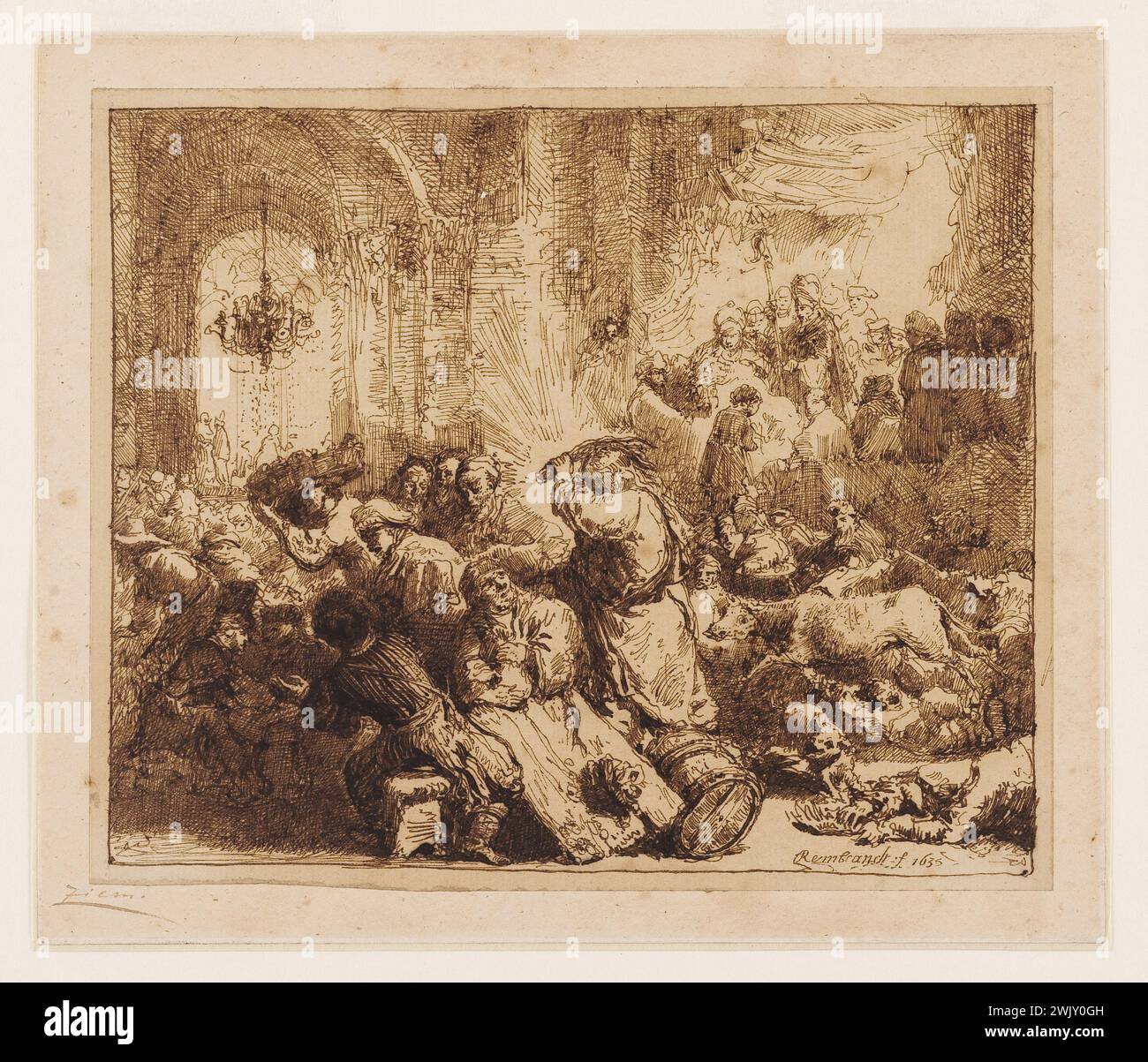 Jesus temple merchants hi-res stock photography and images - Alamy