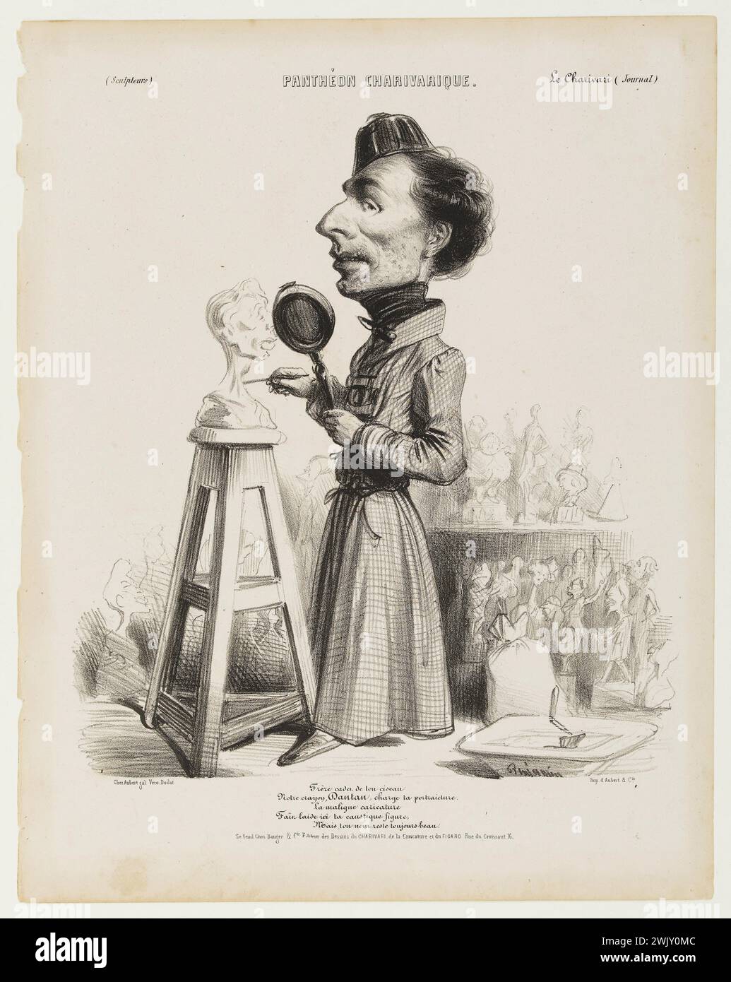 Benjamin Roubaud (1811-1847). "Cadet brother of your chisel our pencil ...