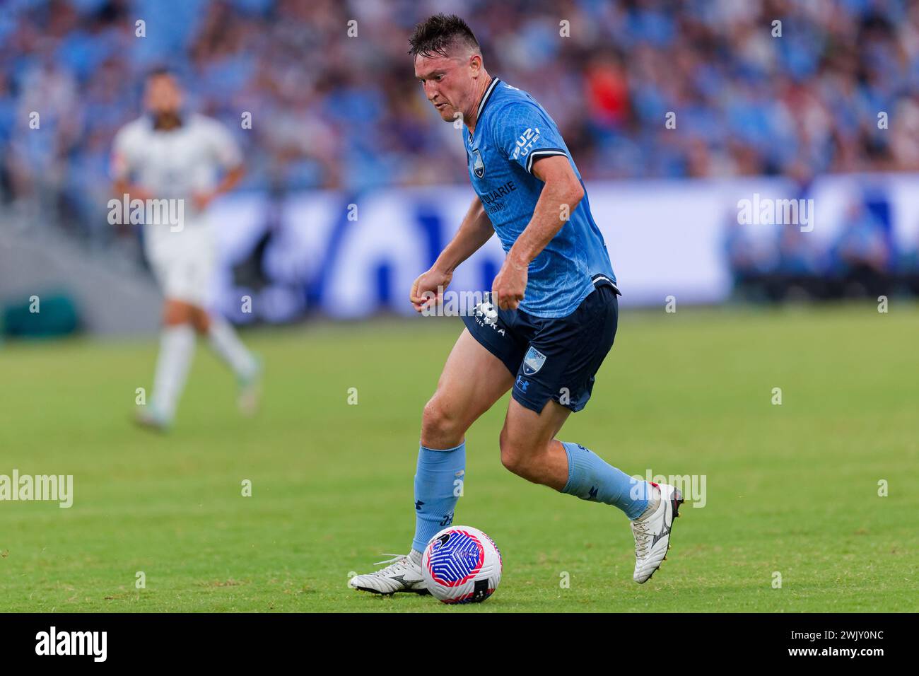 Joseph Lolley of Sydney FC controls the ball during the A-League Men Rd17 match between Sydney ...