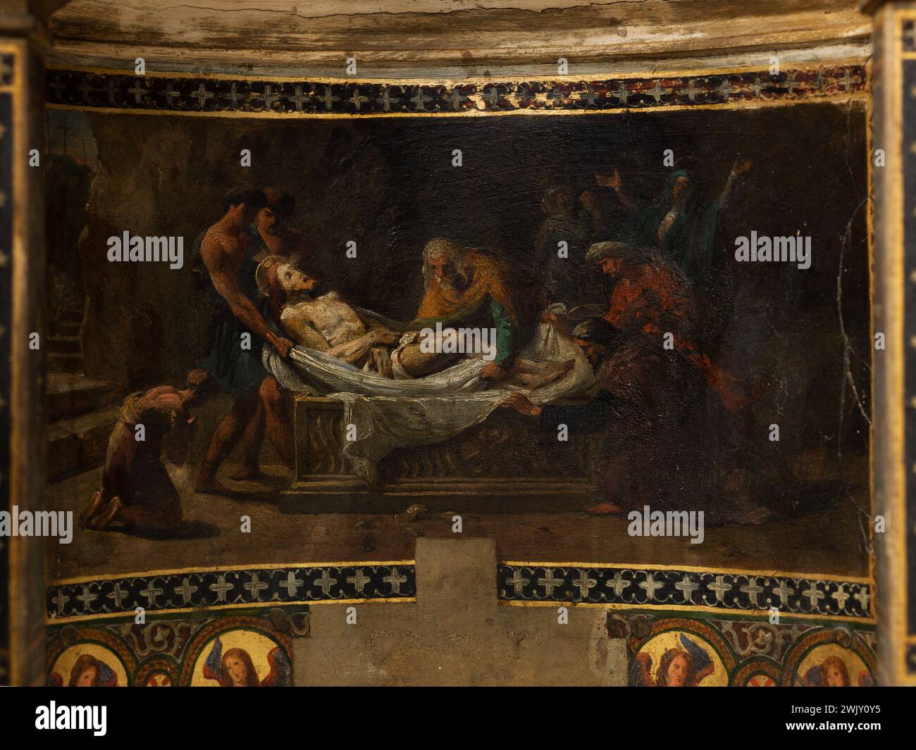 Merry-Joseph Blondel (1781-1853). Model of the Decor of the Chapel of ...