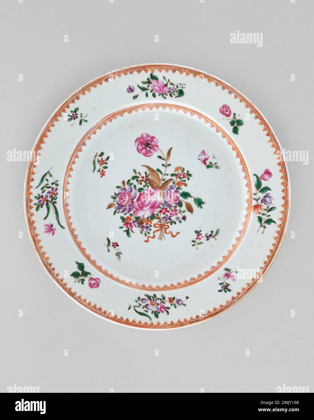 Unknown (n. - d.), Plate (main title). Ceramics, hard porcelain ...