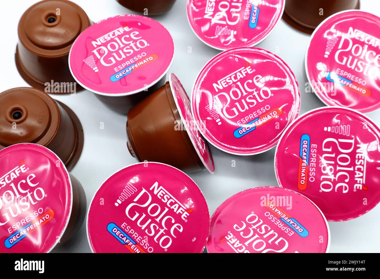 NESCAFE' Dolce Gusto Coffee pods. Nescafé is a brand of Nestlé Stock ...