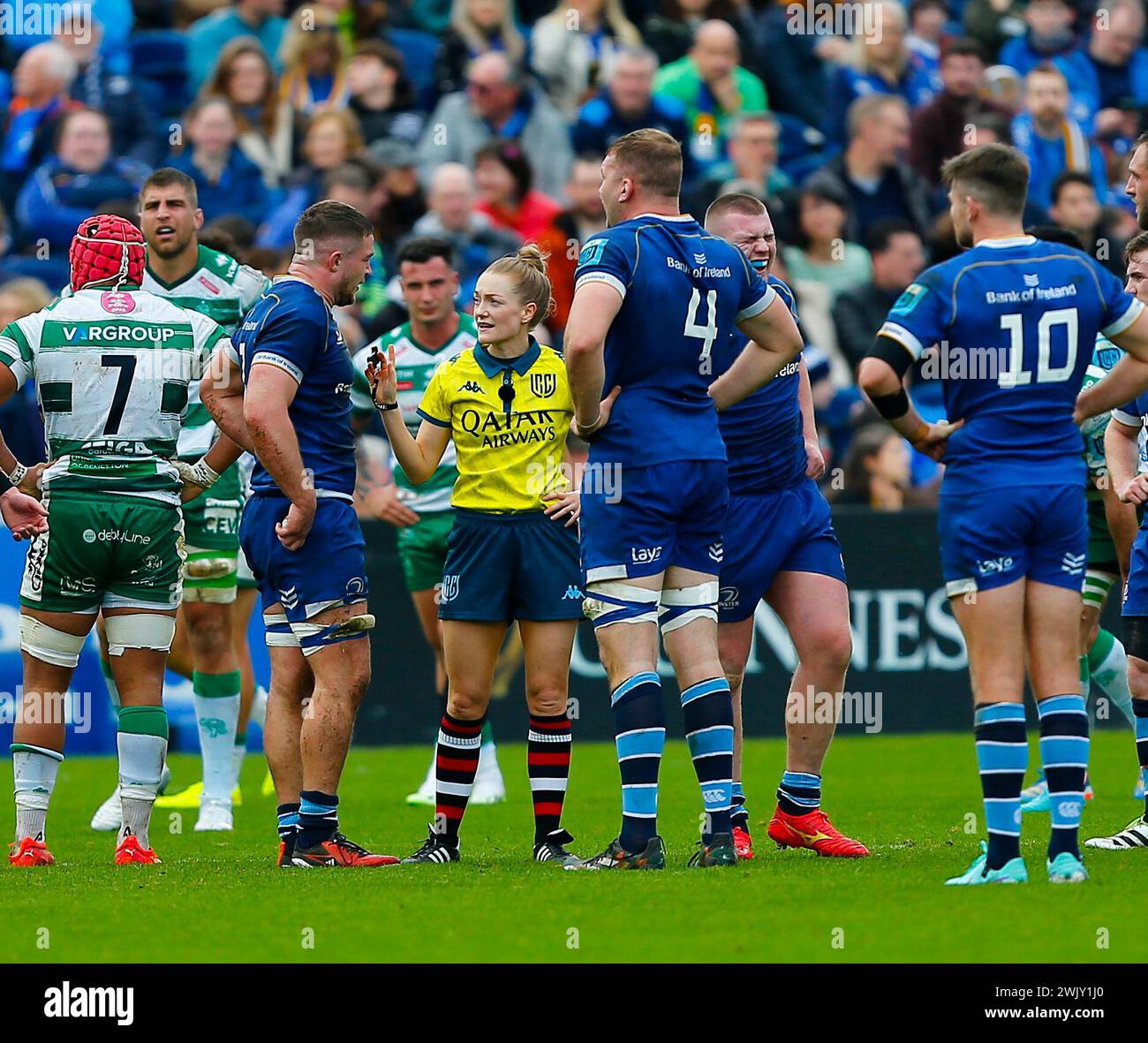 RDS Arena, Ballsbridge, Dublin, Ireland. 17th Feb, 2024. United Rugby ...